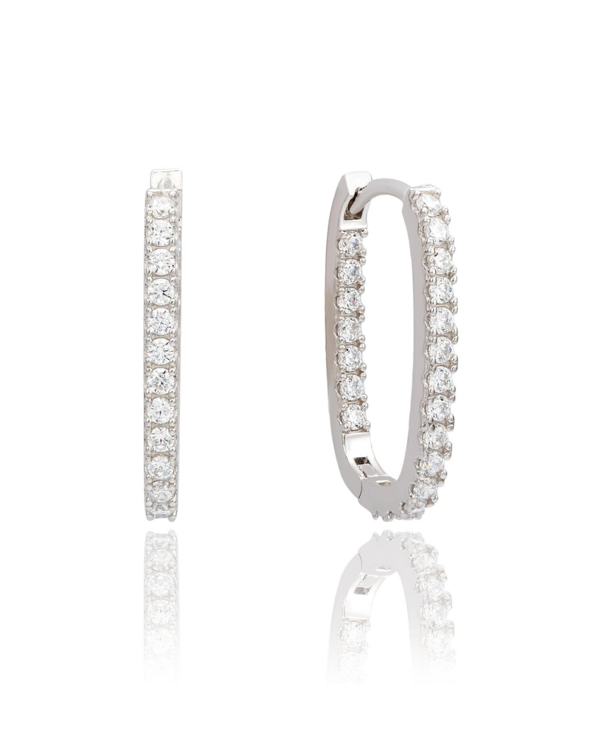 Click here for Suzy Levian Sterling Silver Cubic Zirconia Pave Pa... prices