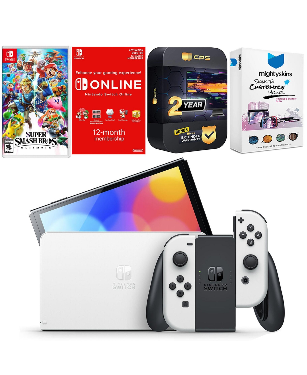 Click here for Nintendo Switch White Oled Console with Super Smas... prices