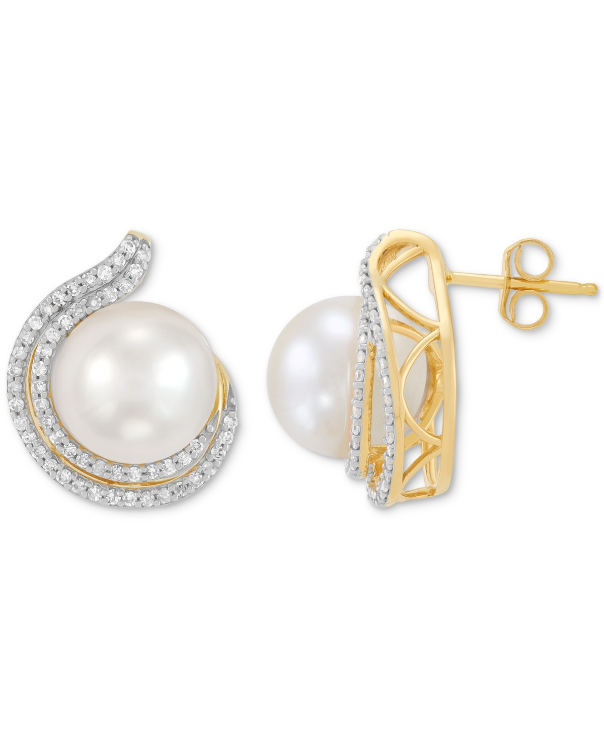 Click here for Honora Cultured Freshwater Pearl (9 - 9-1/2mm) & D... prices