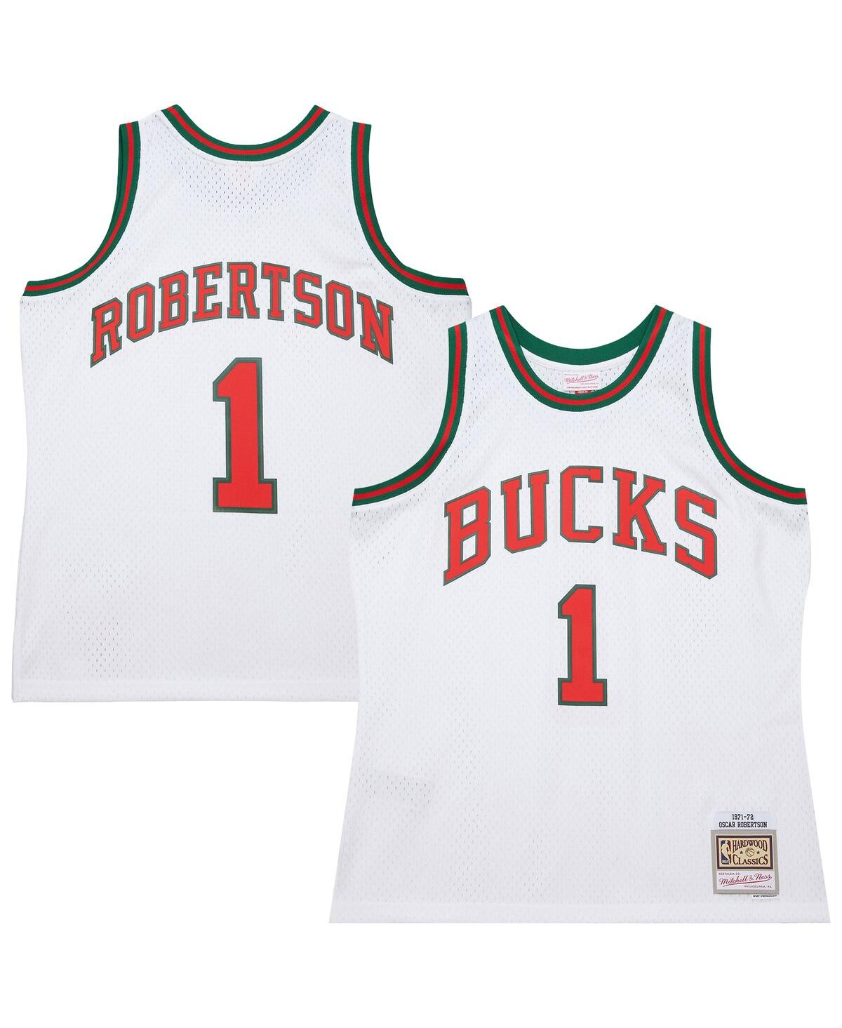 Click here for Mitchell & Ness Mens Oscar Robertson White Milwauk... prices