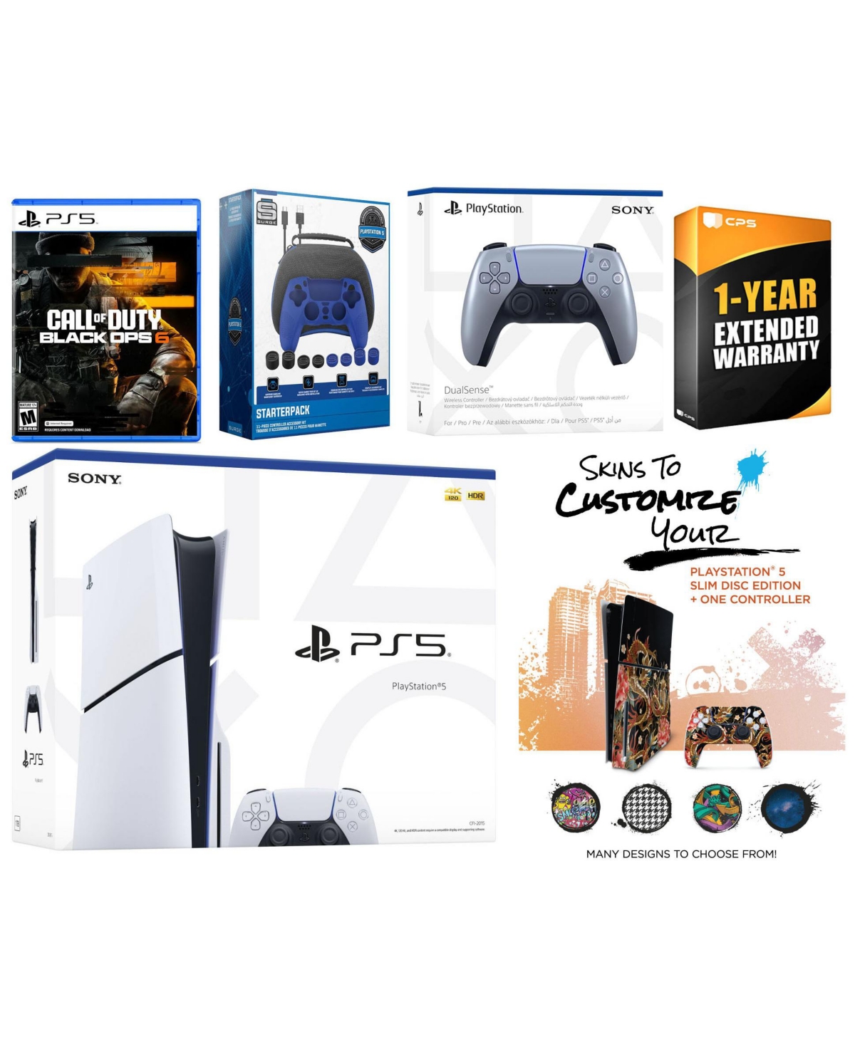 Click here for Sony Playstation 5 Slim Disc with Call of Duty Bla... prices