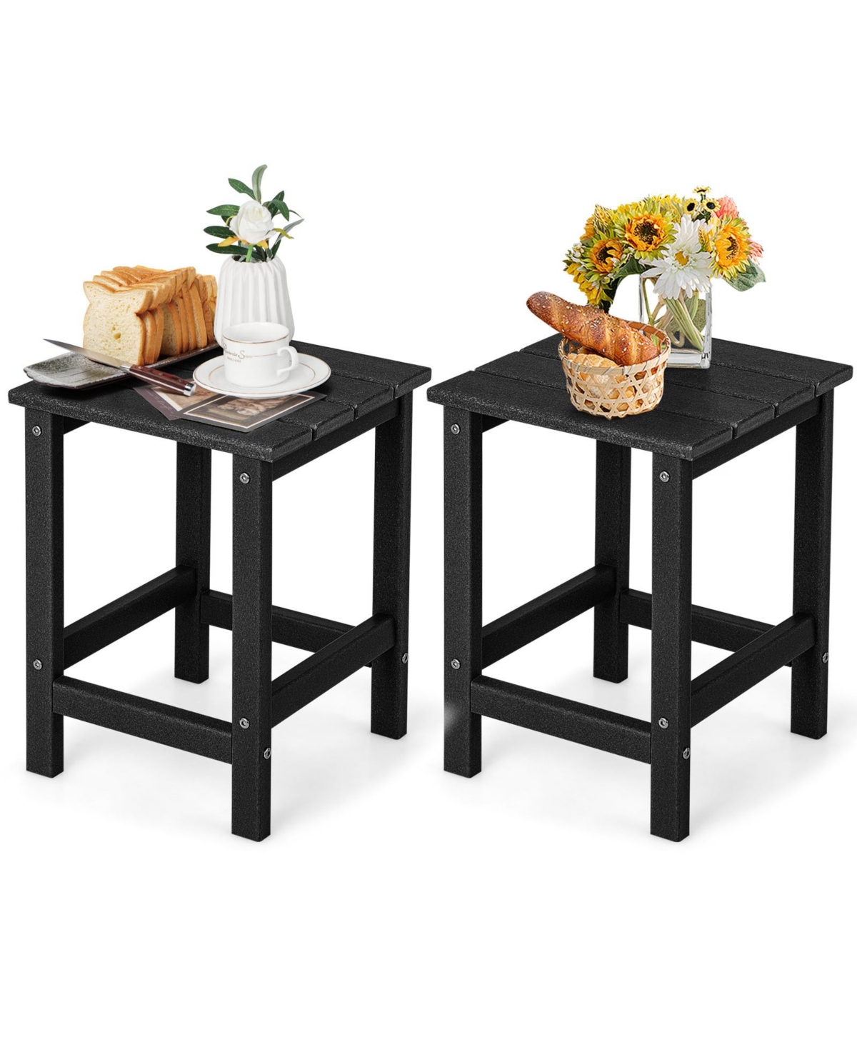 Click here for Set of 2 Square Weather-Resistant Adirondack Side... prices