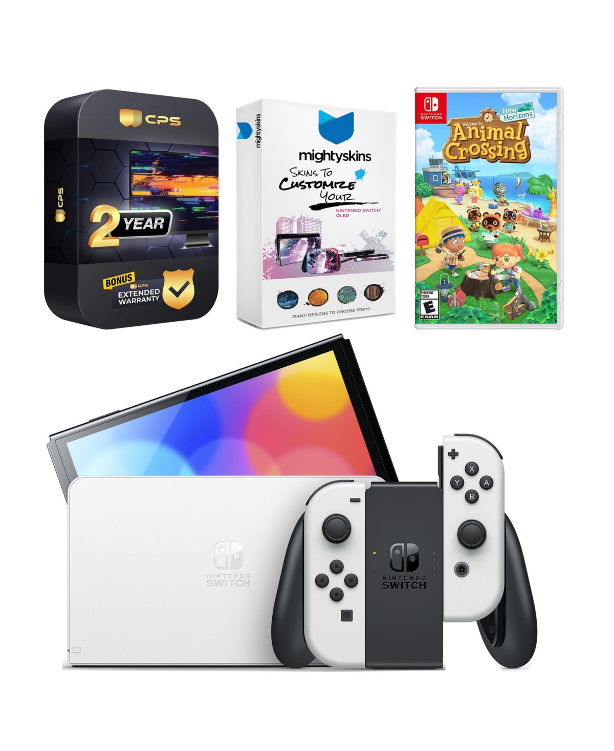 Click here for Nintendo Switch White Oled Console with Animal Cro... prices