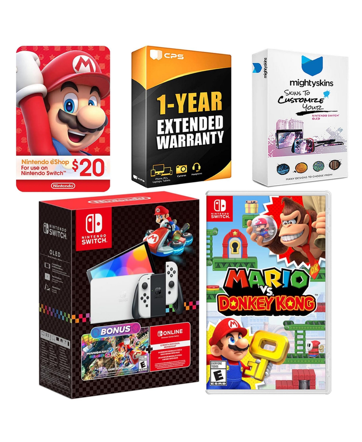Click here for Nintendo Switch Oled Console Mario Kart 8 Bundle w... prices