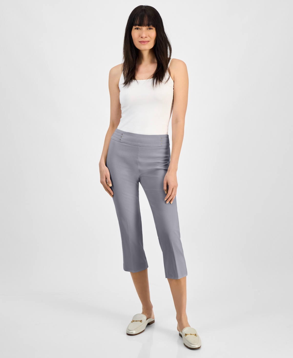Click here for Jm Collection Womens Pull-On Capri Tummy-Control P... prices