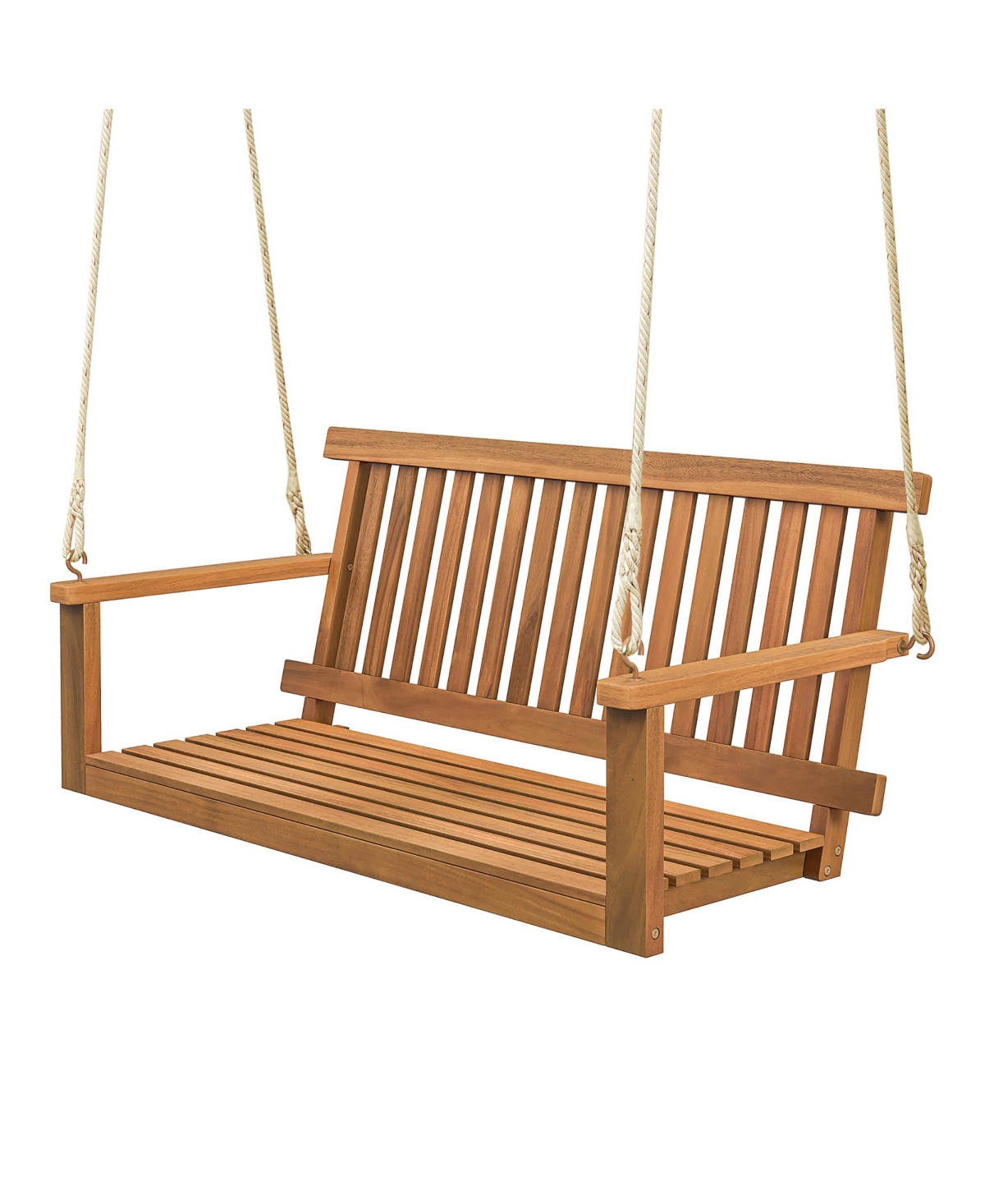 Click here for Gymax 2-Person Acacia Wood Outdoor Porch Swing Pat... prices