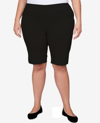 Ruby Rd. Plus Size Pull On Tech Bermuda Shorts - Macy's