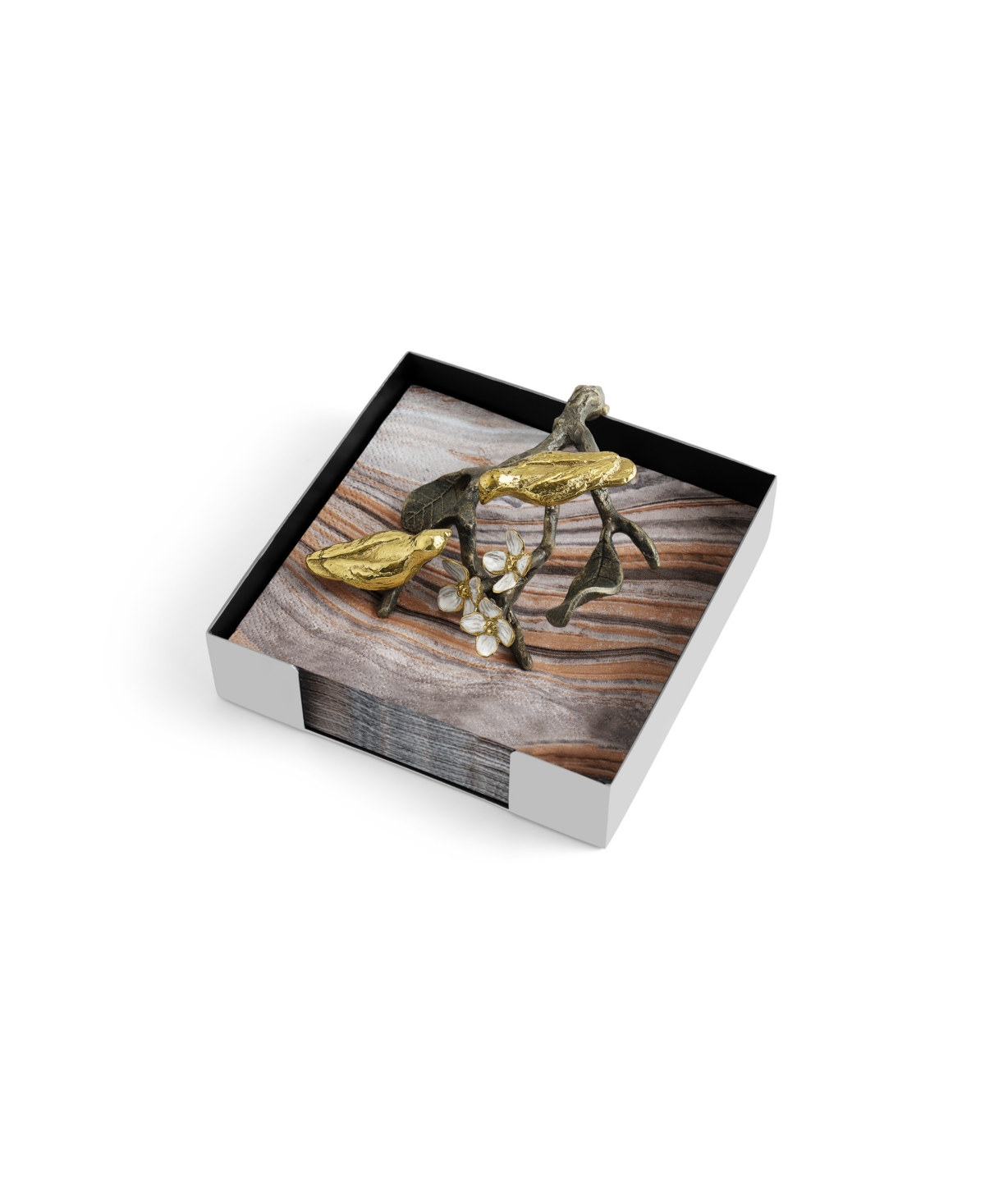 Click here for Michael Aram Lovebirds Cocktail Napkin Holder - Mu... prices