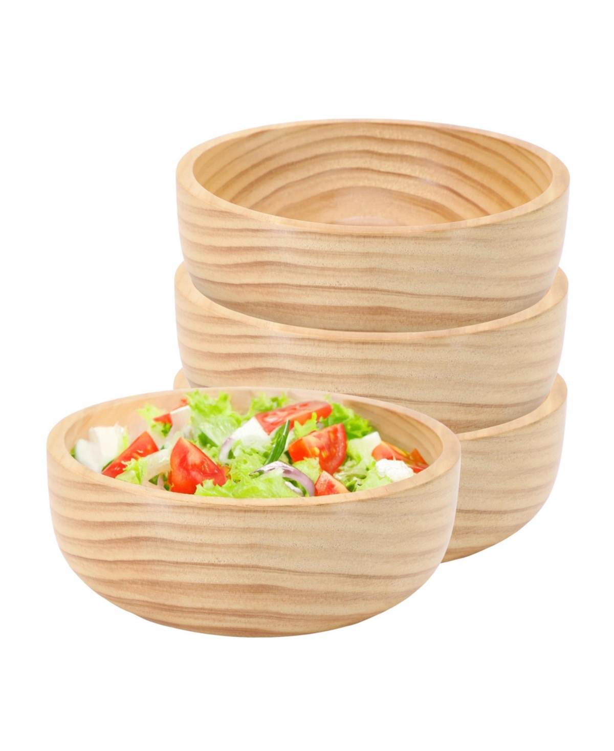 Click here for MegaChef 7 Inch Bamboo Wood Serving Bowl - Light b... prices