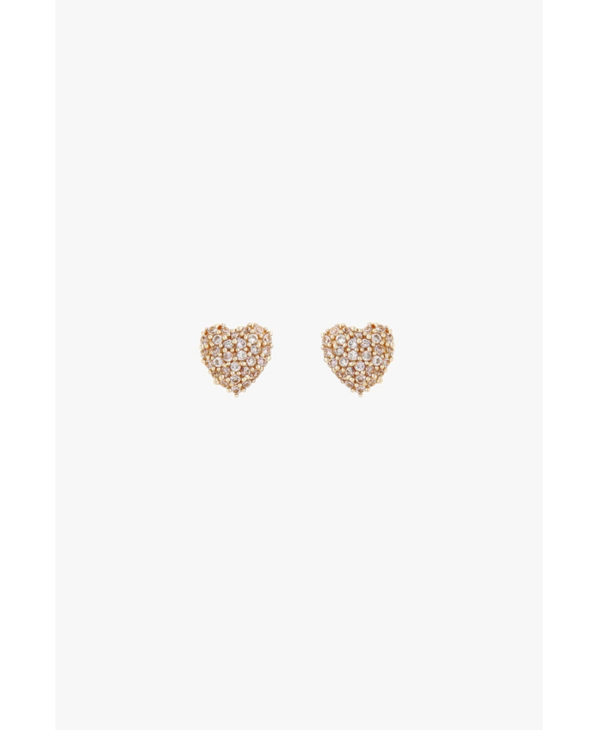 Click here for Pave Heart Earrings - Gold prices