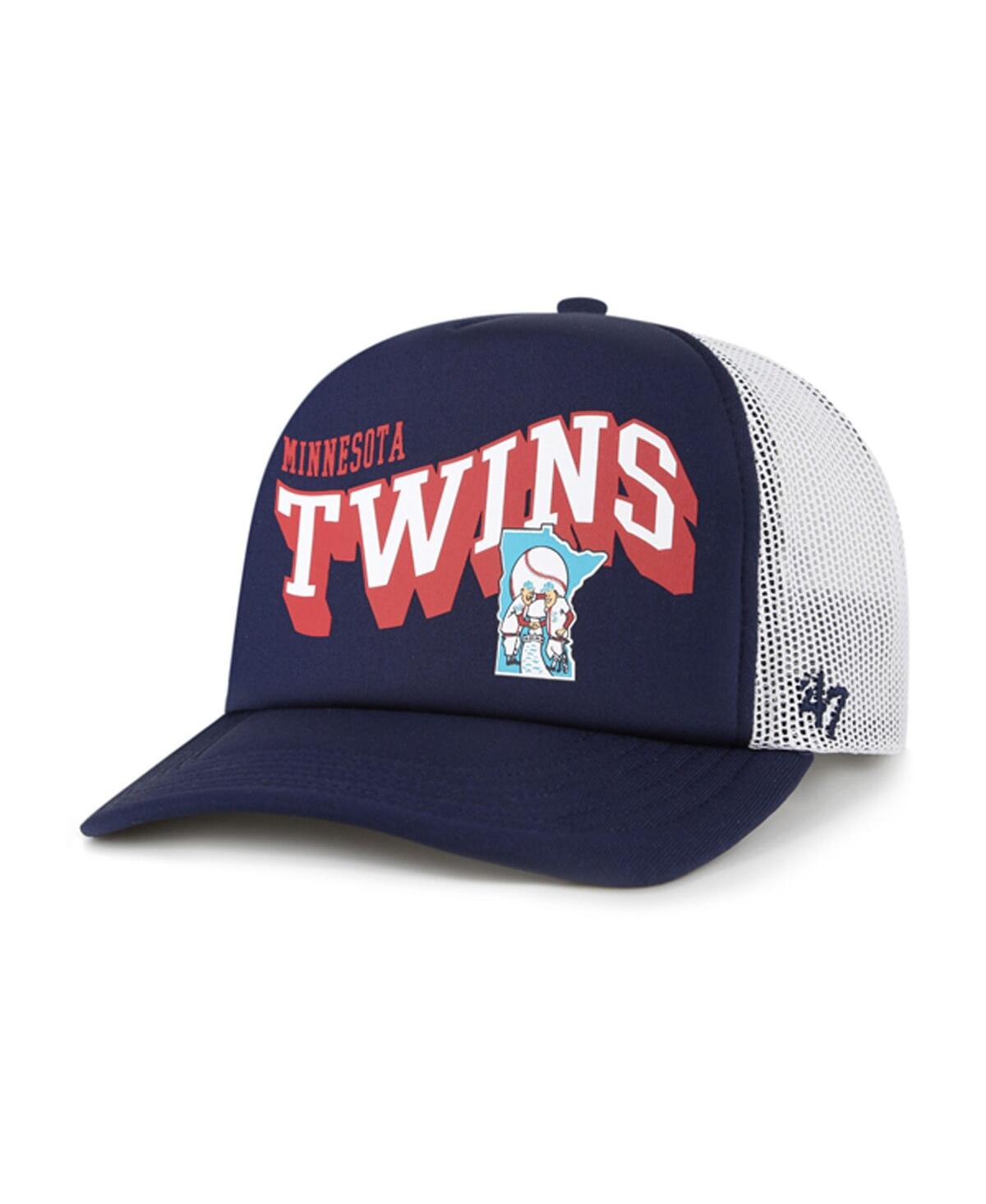 Click here for 47 Brand Mens Navy Minnesota Twins Meander Foam Tr... prices