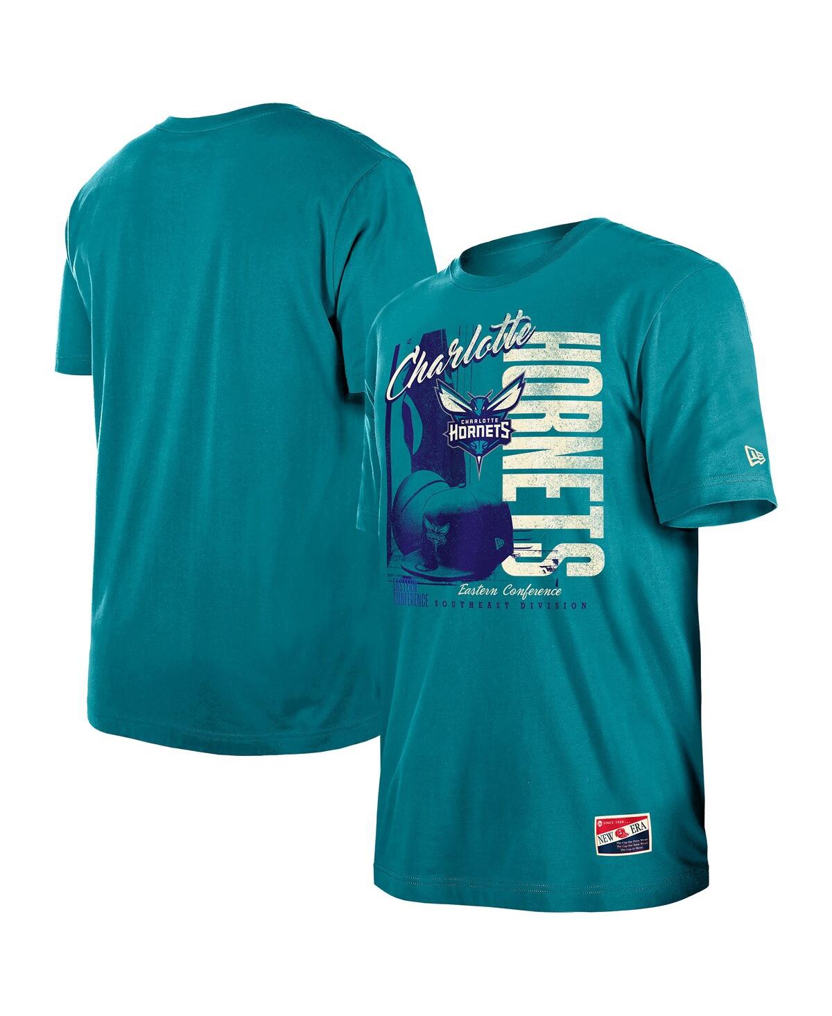 Click here for New Era Mens Teal Charlotte Hornets Distressed Thr... prices