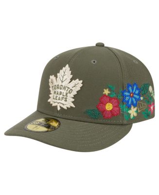New Era Men's Olive Toronto Maple Leaf's Tonal Florals 59FIFTY Fitted ...