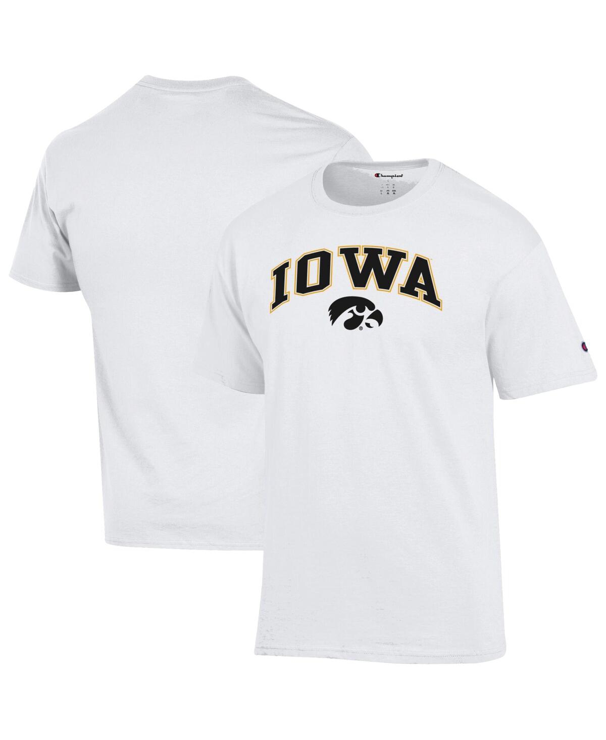 Click here for Champion Mens White Iowa Hawkeyes Arched Logo T-Sh... prices