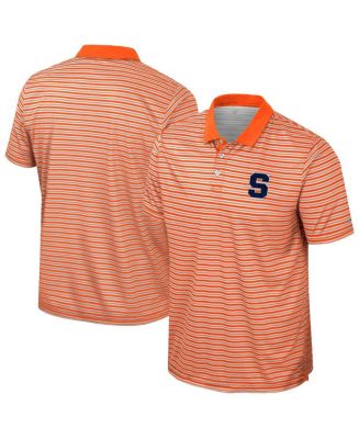 Colosseum Men's Orange Syracuse Orange Striped Polo Shirt - Macy's