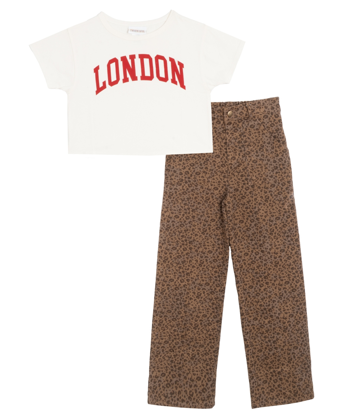 Click here for Rare Editions Big Girls 2-Piece T-Shirt and Leopar... prices