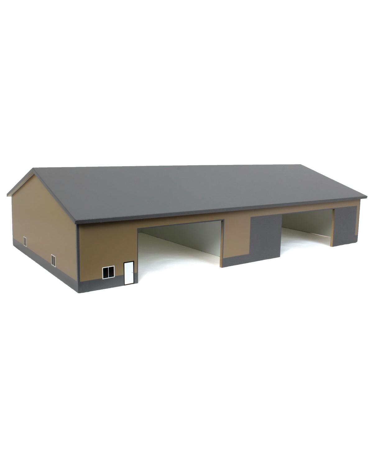 Click here for 1/64 Tan & Gray 2 Door 70ft x 130ft Wooden Impleme... prices