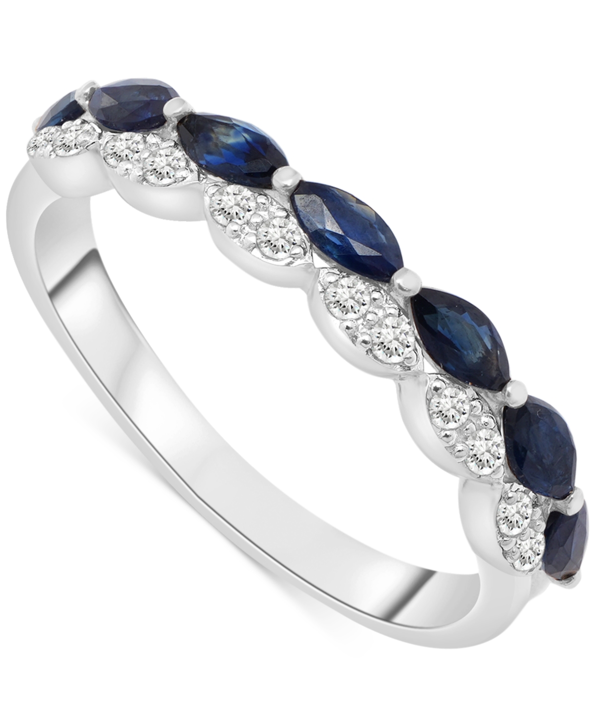 Click here for Blue Sapphire (5/8 ct. t.w.) & Diamond (1/8 ct. t.... prices