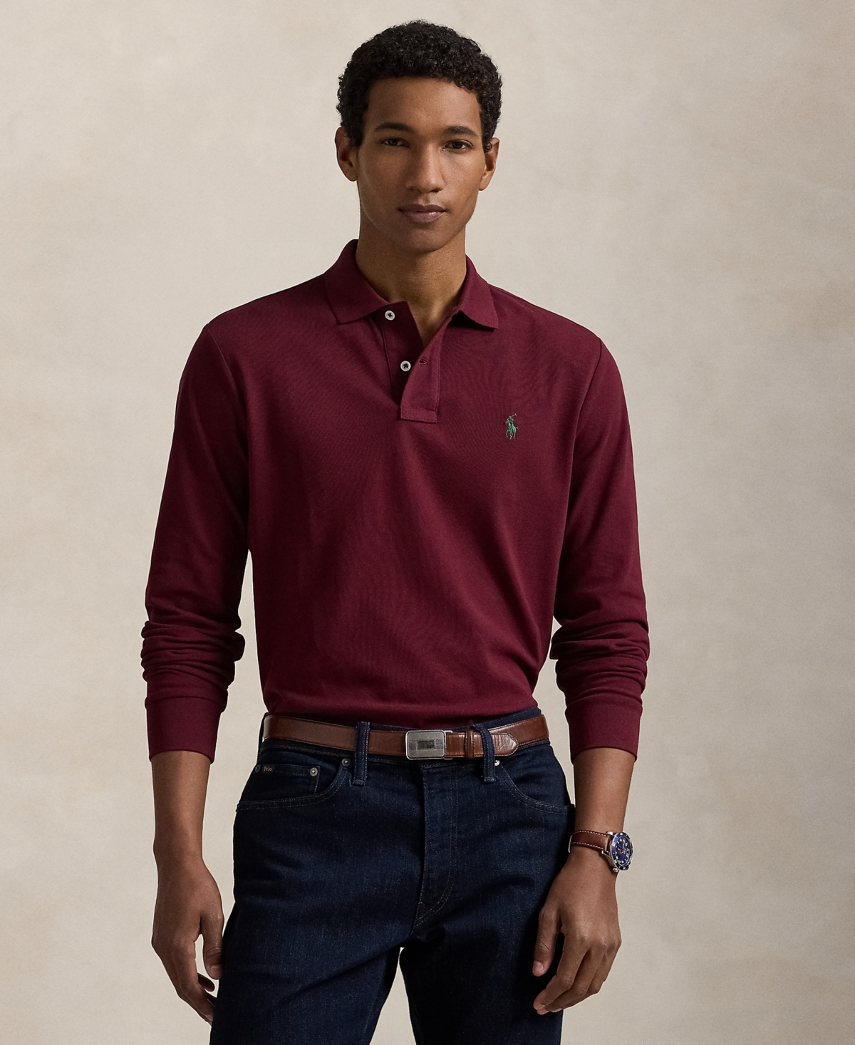 Click here for Polo Ralph Lauren Mens Classic-Fit Stretch Mesh Po... prices