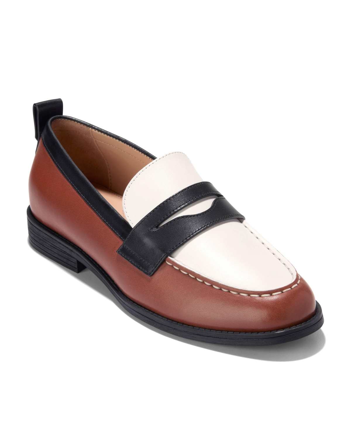 Click here for Cole Haan Womens Stassi Penny Loafers - Dark Cuoio... prices