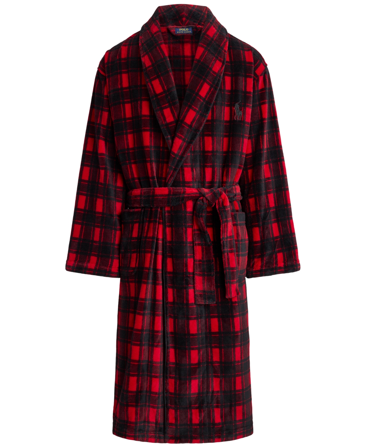 Click here for Polo Ralph Lauren Mens Microfiber Plush Robe - Ope... prices