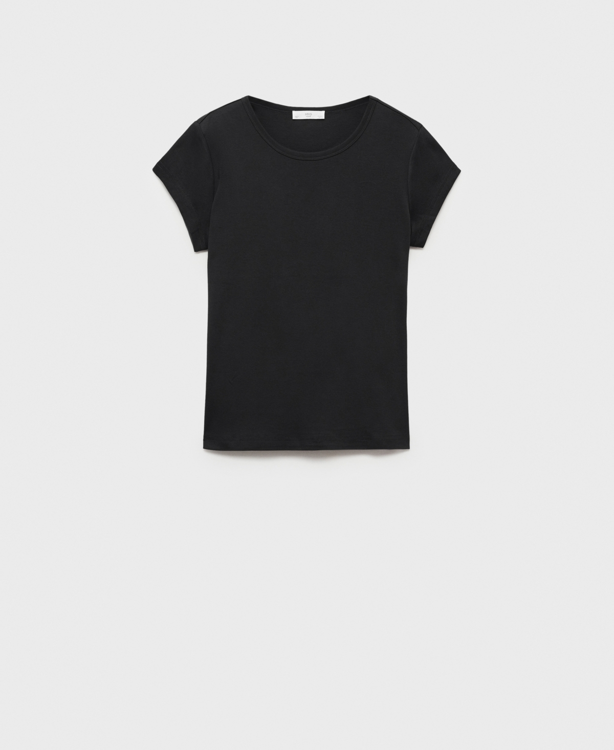 Click here for Mango Womens Cotton Short Sleeve T-Shirt - Black prices