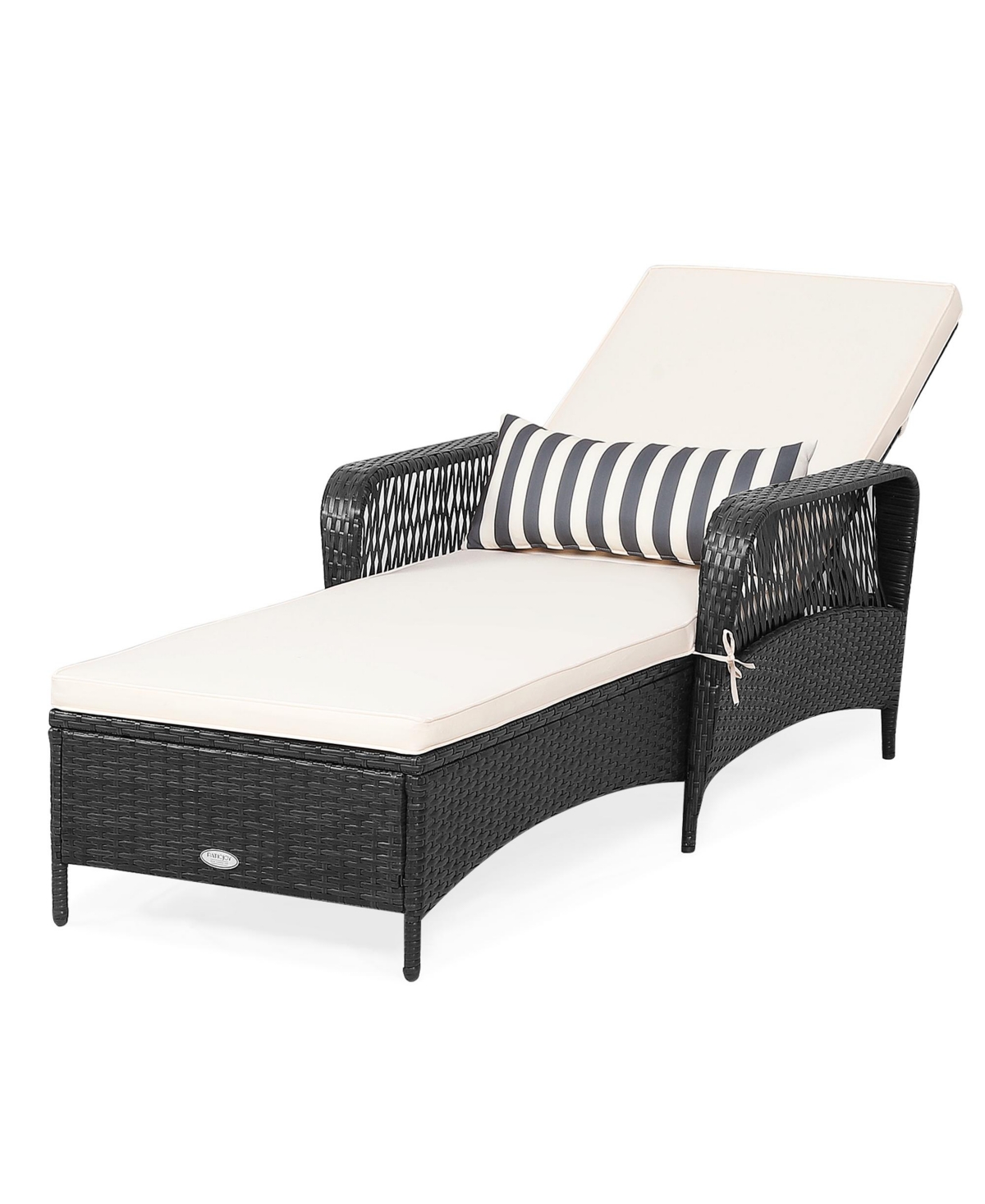 Click here for Gymax Adjustable Patio Rattan Lounge Chair Chaise... prices