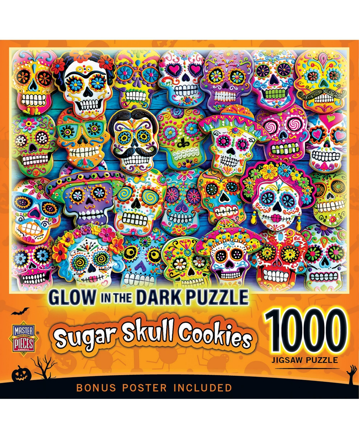 Click here for Glow in the Dark - Sugar Skull Cookies 1000 Piece... prices
