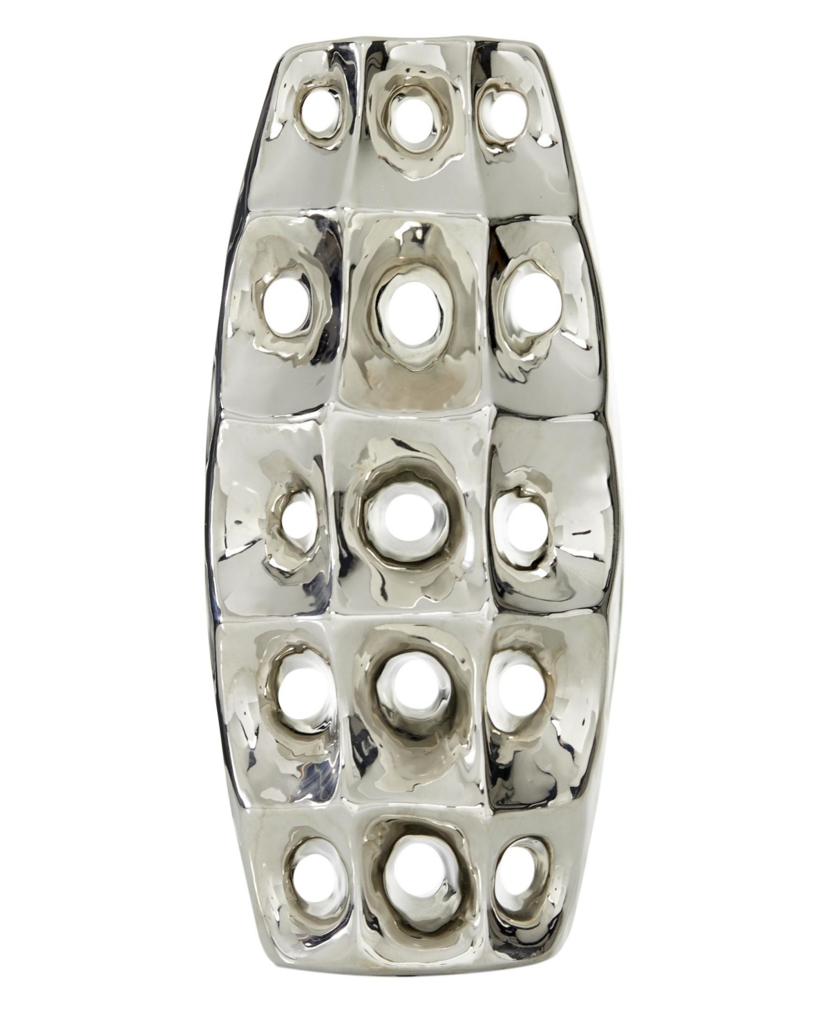 Click here for Rosemary Lane Ceramic 14 Modern Vase with Cut Out... prices