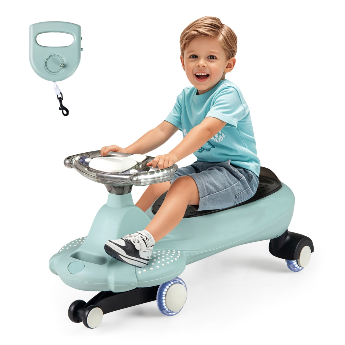 Click here for Wiggle Car with Hauling Rope Ride on Toy with Unde... prices