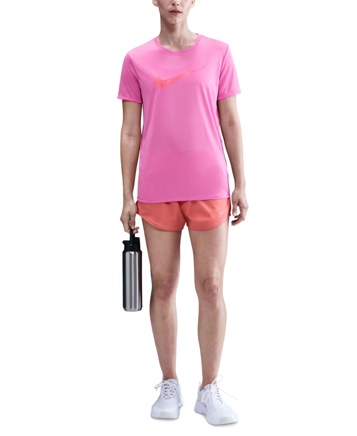 Click here for Nike Womens Dri-fit Logo Crewneck Short-Sleeve T-S... prices