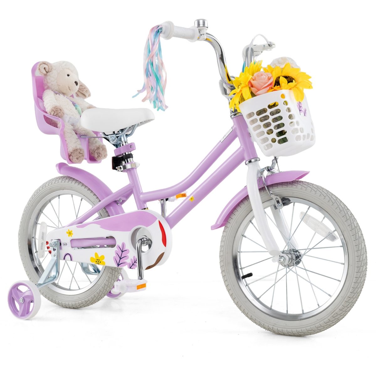 Click here for Kids Bicycle for Girls with Doll Seat and Colorful... prices