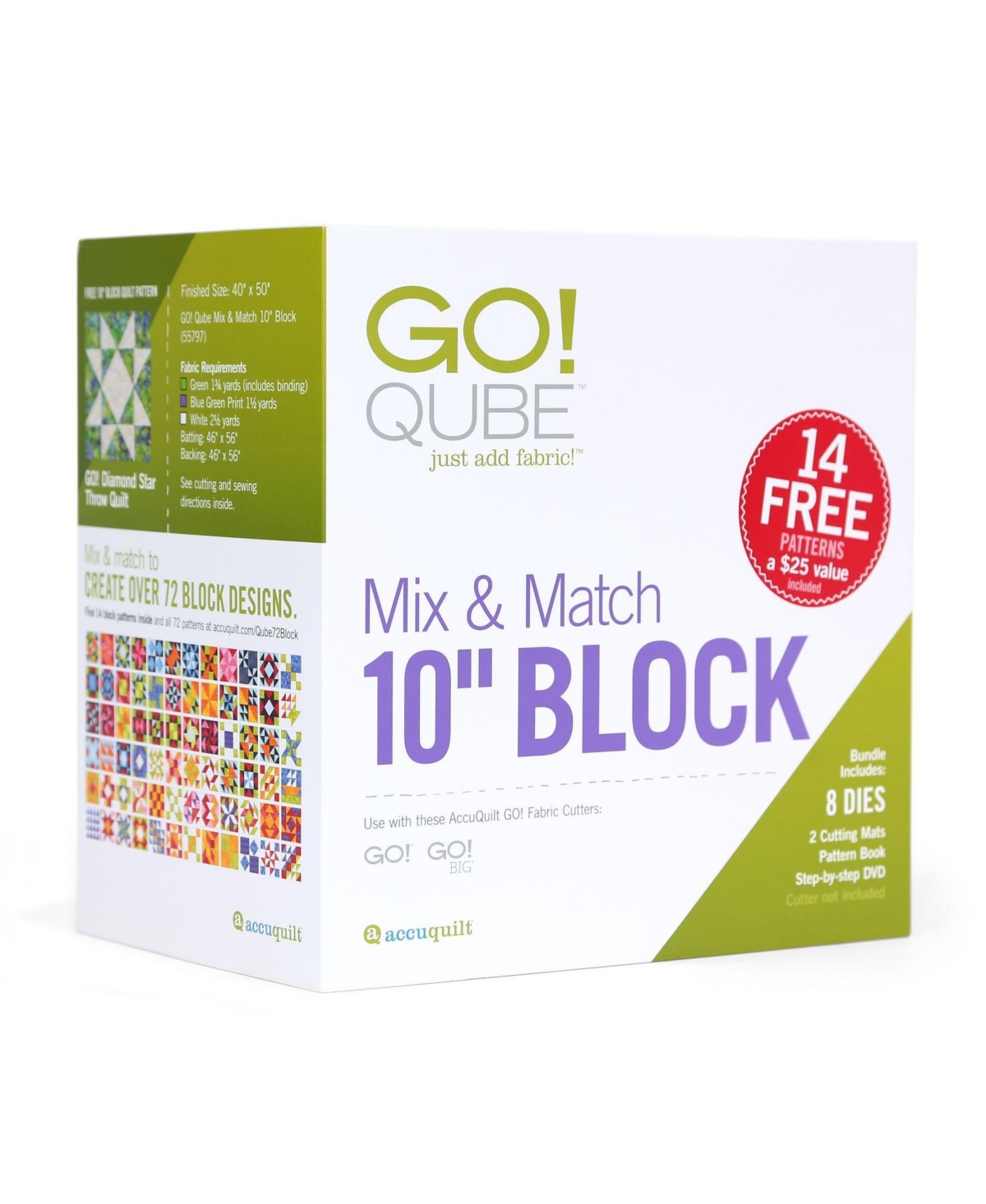Click here for Accuquilt Go! Qube Mix & Match 10" Block prices