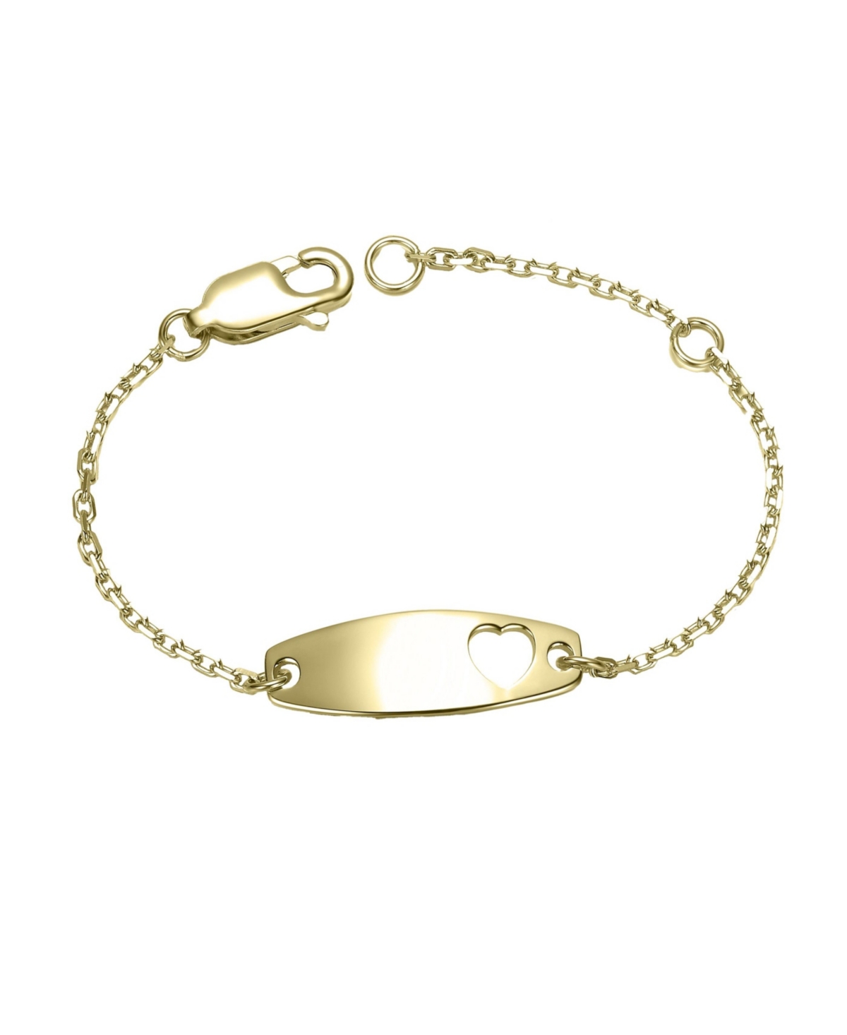Click here for Chic Minimalist Id Bracelets with Heart Detail - G... prices