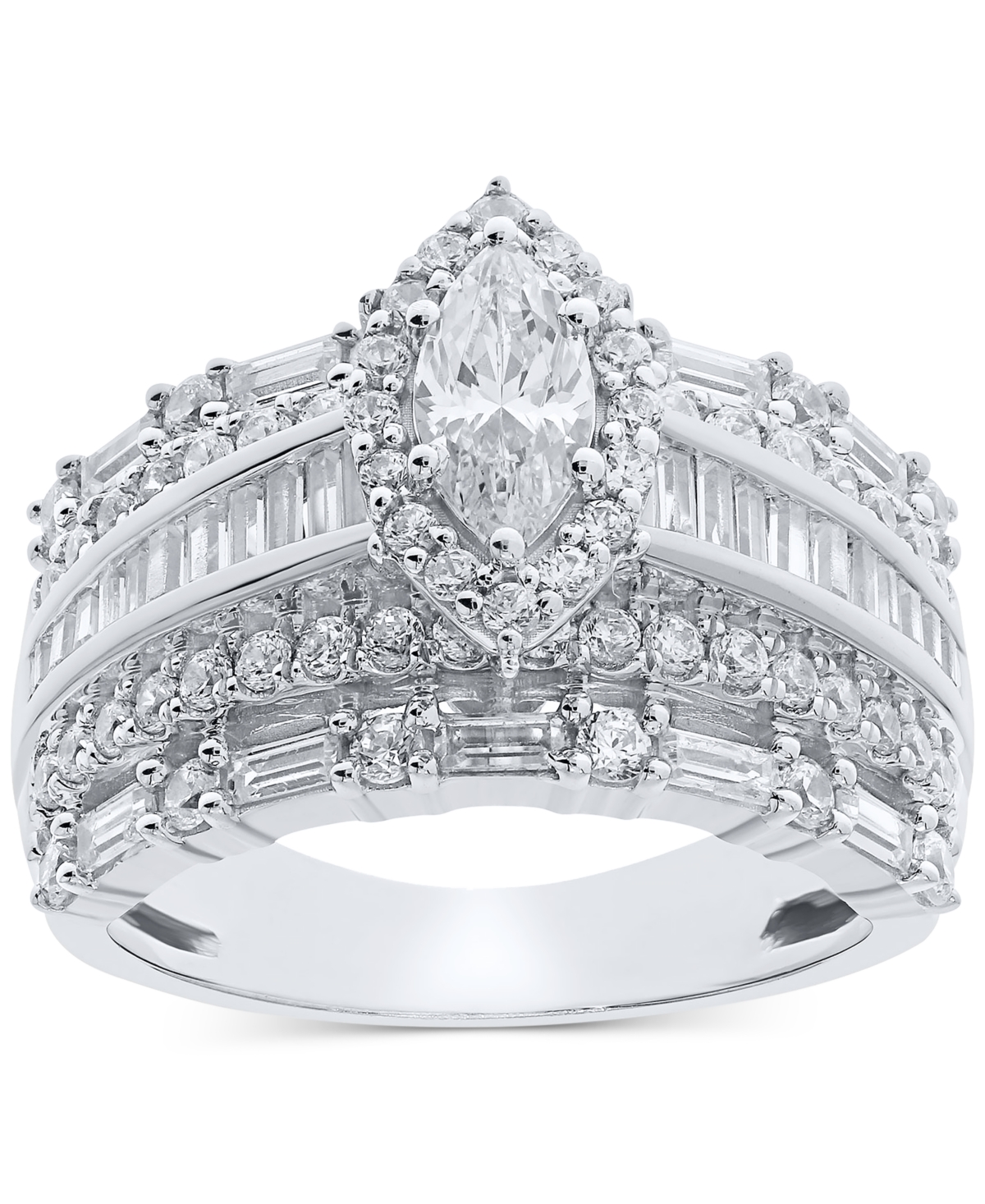 Click here for Diamond Multi-Row Statement Ring (2 ct. t.w.) in 1... prices
