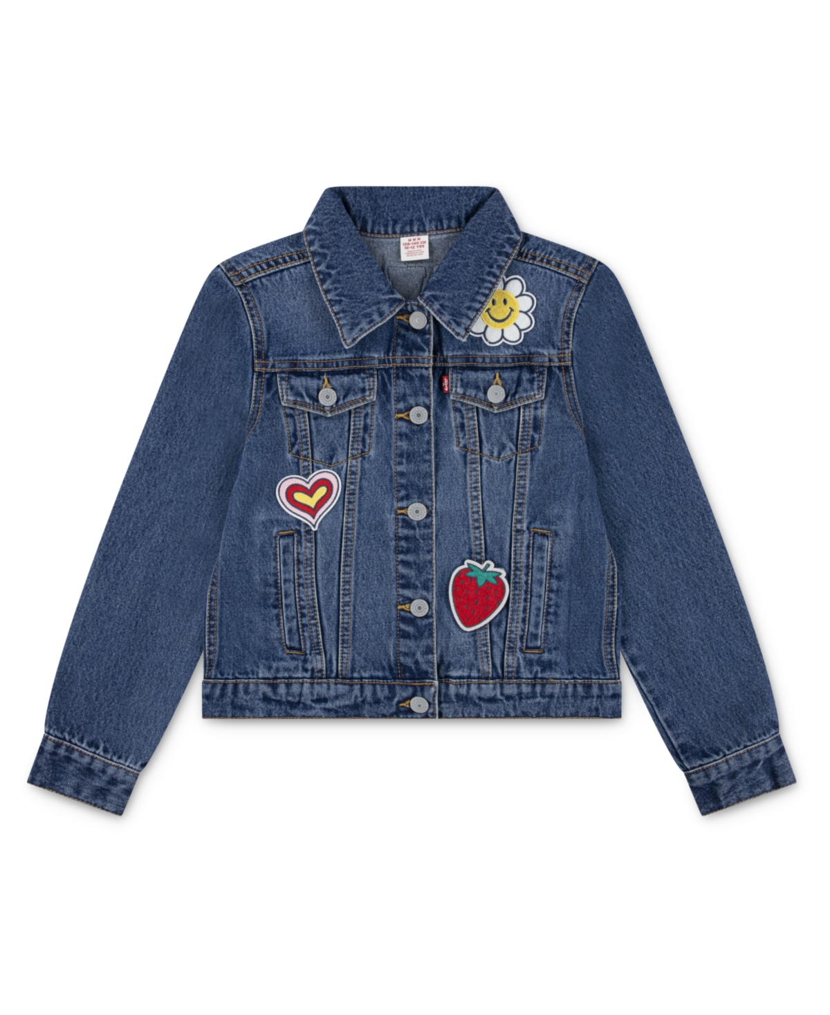 Click here for Levis Big Girls Patched Trucker Jacket - Med Blue prices