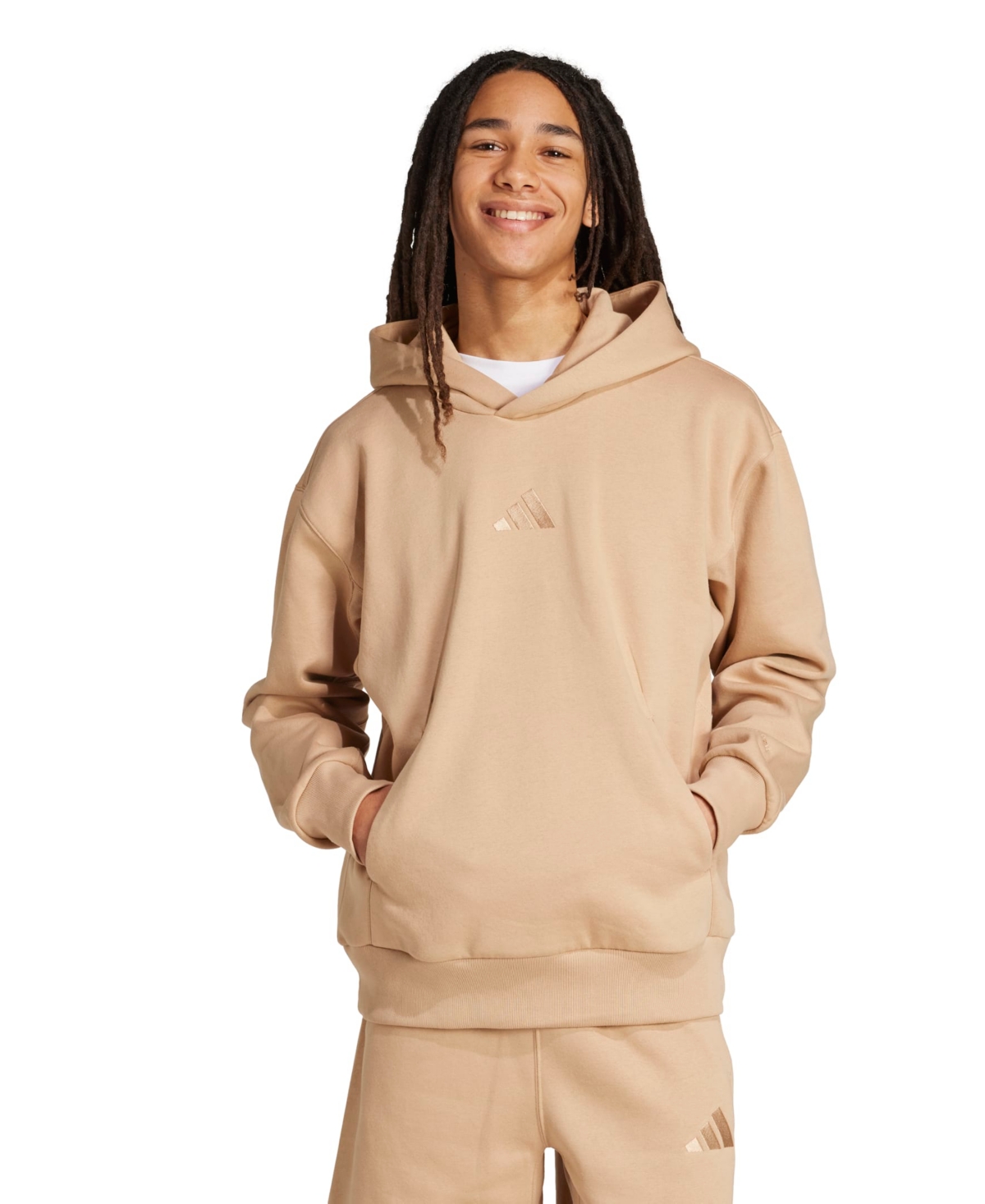 Click here for adidas Mens All Season Fleece Hoodie - Warm sandst... prices