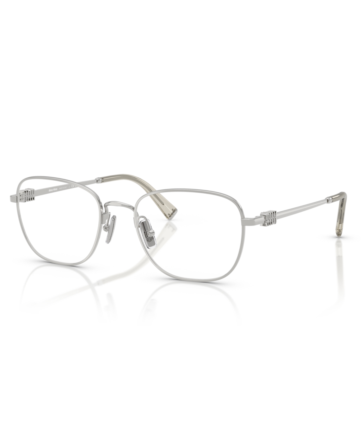 Click here for Miu Miu Womens Square Eyeglasses  Mu 50WV - Silver prices