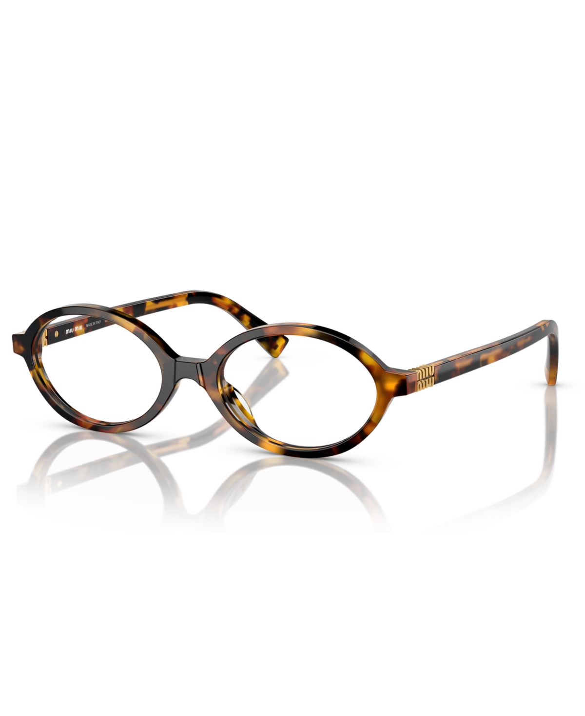 Click here for Miu Miu Womens Narrow Eyeglasses  Mu 01XV - Honey... prices