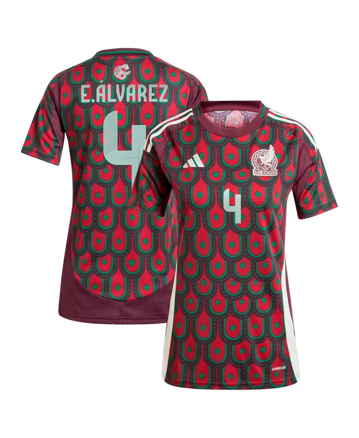 Click here for Adidas Womens Edson Alvarez Burgundy Mexico Nation... prices