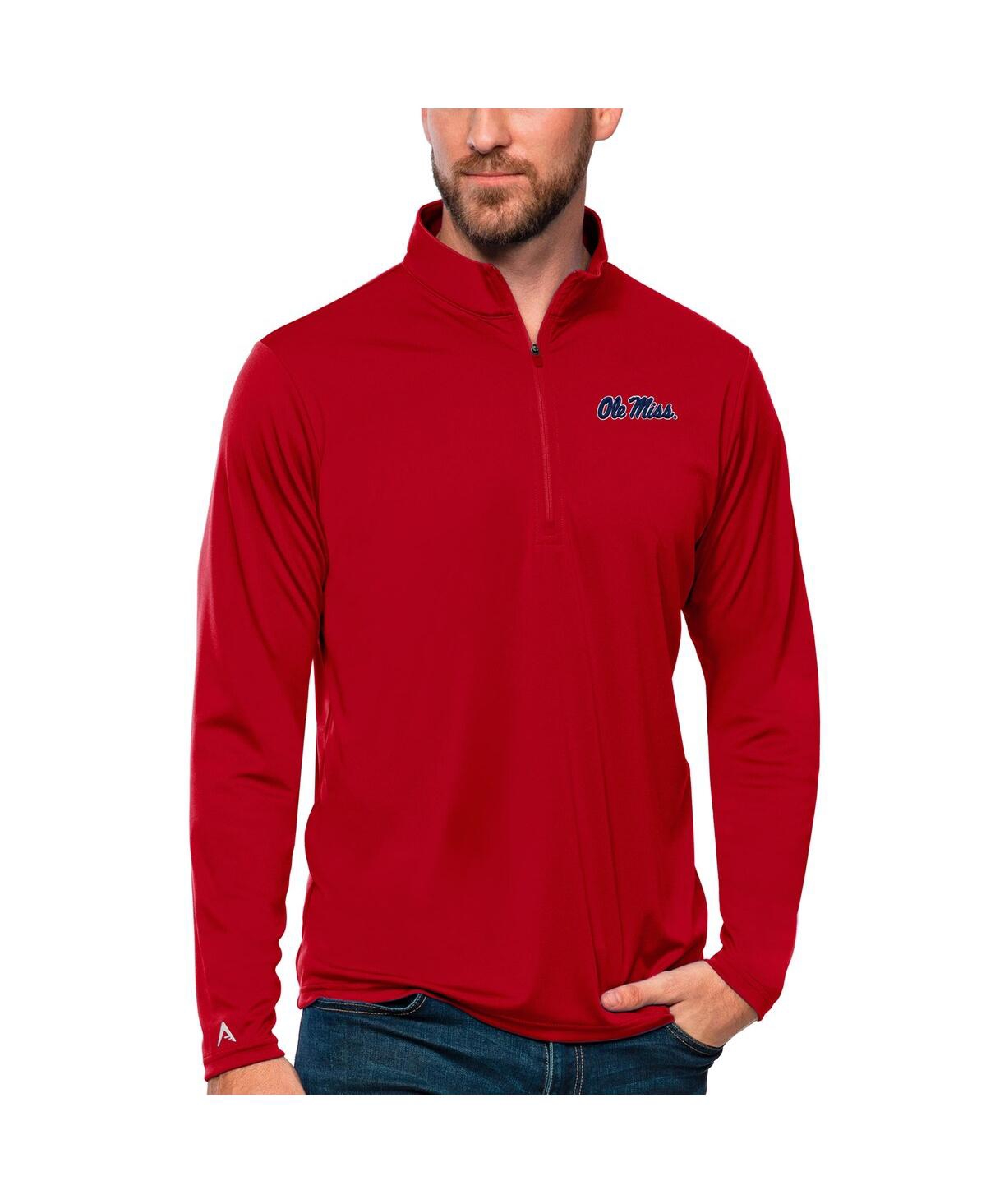 Click here for Antigua Mens Red Ole Miss Rebels Tribute Quarter-Z... prices