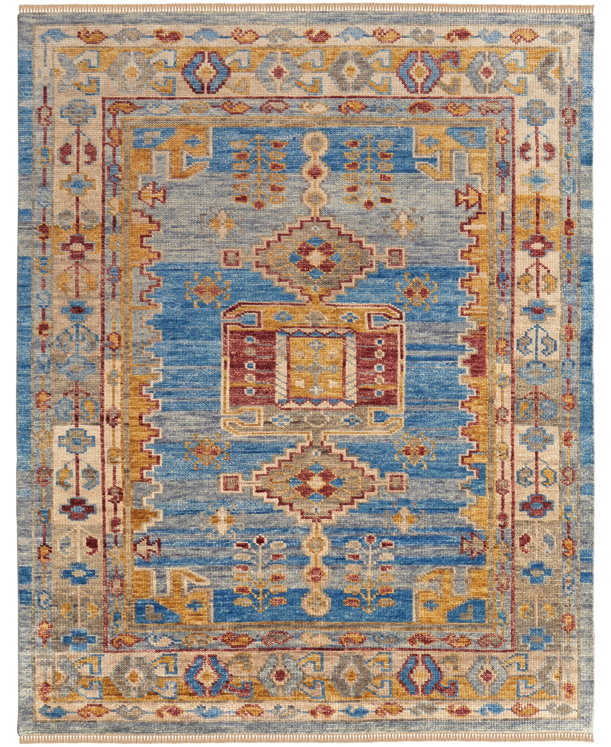 Click here for Feizy Fillmore 6944F 3x5 Area Rug - Blue  Red prices