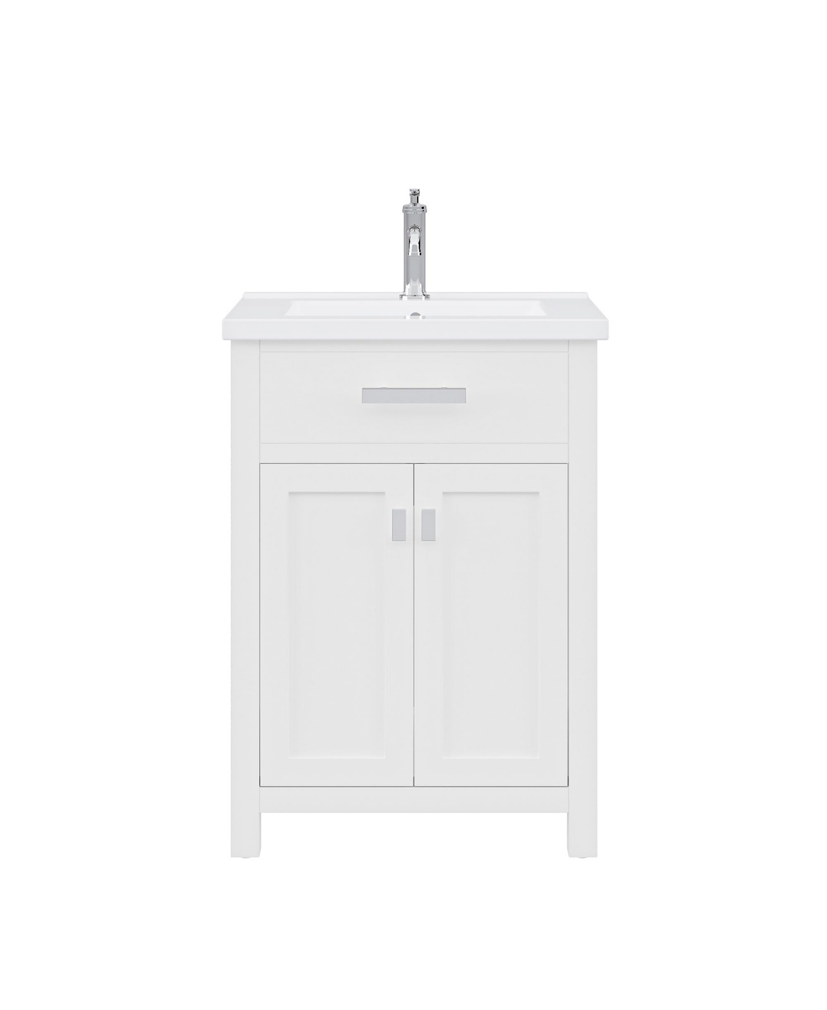 Click here for Myra Collection 24 in. Bathroom Vanity in Pure Whi... prices