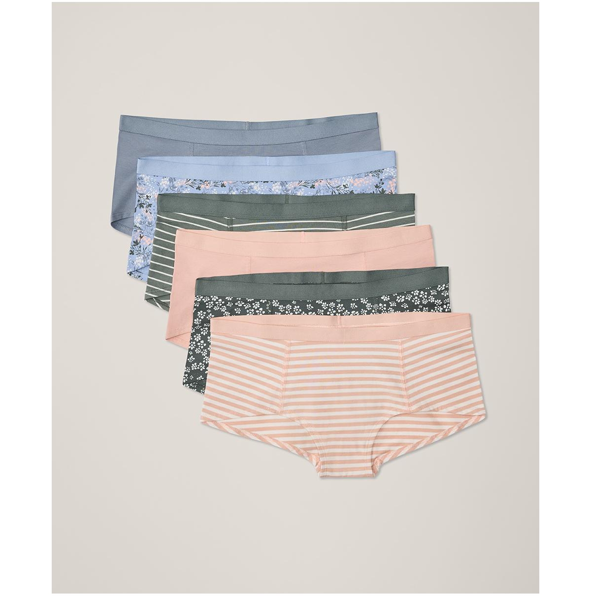 Click here for Pact Womens Organic Cotton Everyday Boy Short 6-Pa... prices