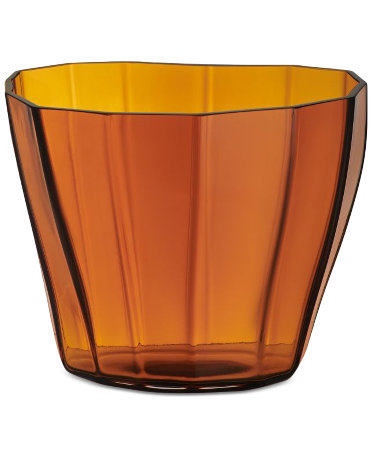Click here for Orrefors Reed Low Vase - Amber prices