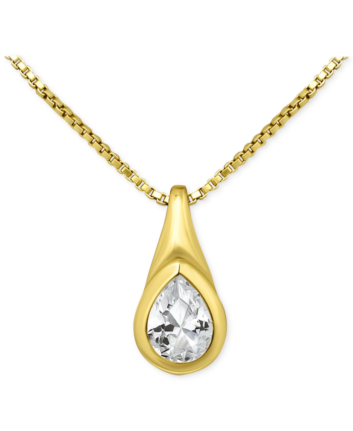 Click here for Giani Bernini Cubic Zirconia Pear-Shaped Pendant N... prices