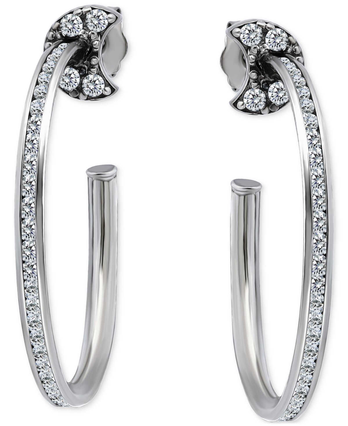 Click here for Giani Bernini Cubic Zirconia Crescent Moon Small H... prices