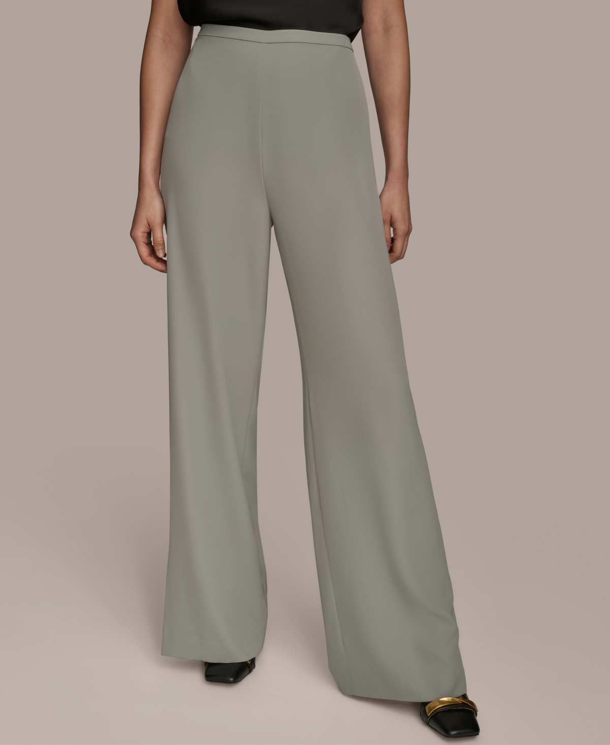 Click here for Donna Karan New York Womens Wide-Leg Pull-On Pants... prices