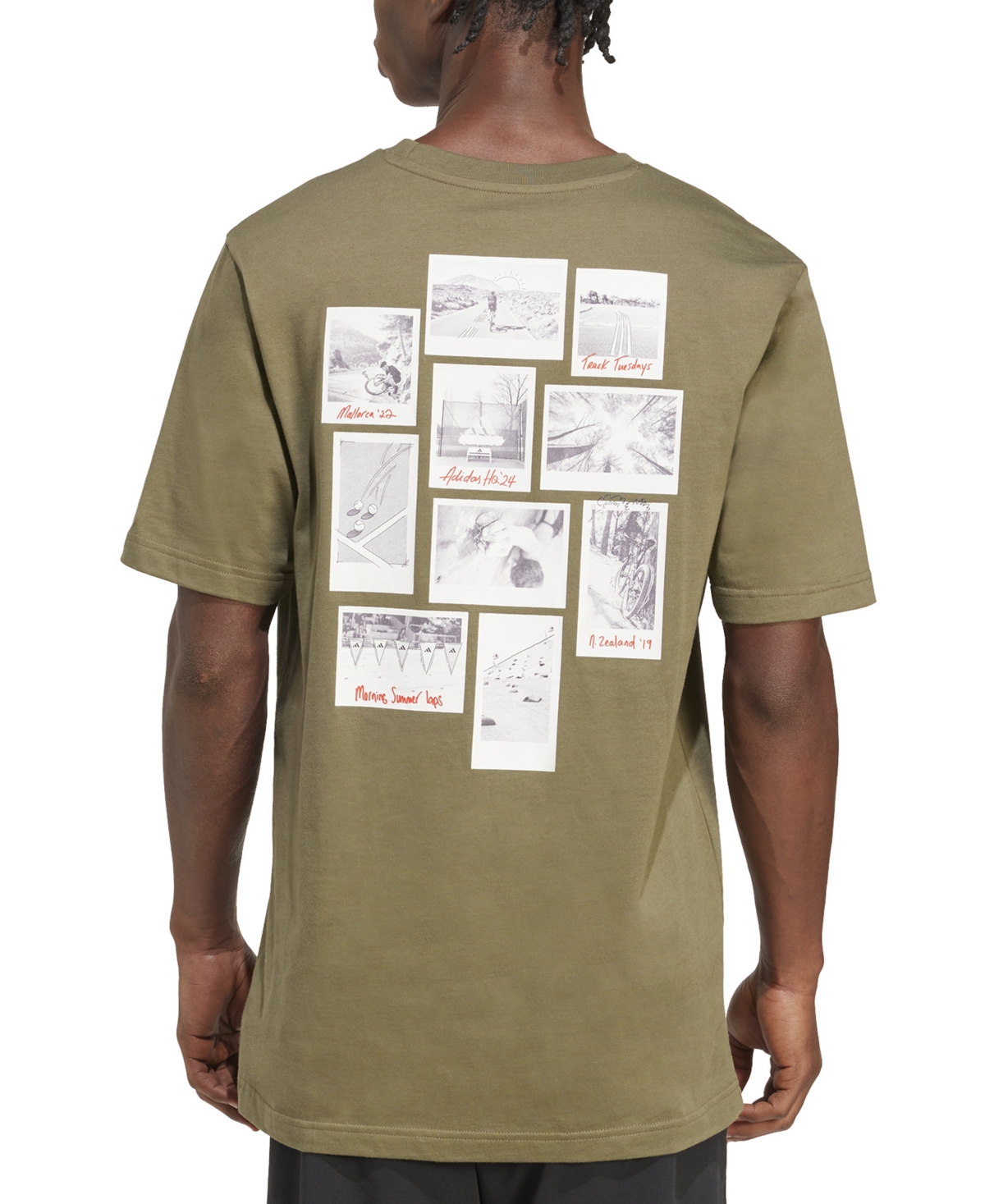 Click here for adidas Mens Gallery Photo Graphic T-Shirt - Olive... prices