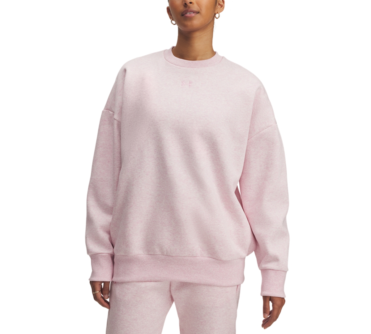Click here for Under Armour Womens Rival Oversized Sweatshirt - P... prices